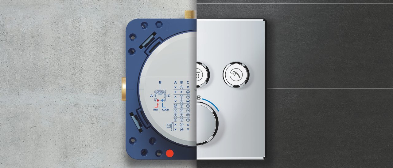 GROHE | Smartes Design vor und hinter der Wand: GROHE SmartControl für ...