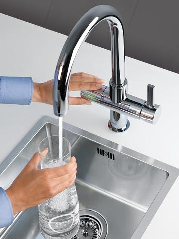 GROHE Blue Chilled & Sparkling - Water Filter Kitchen Taps - For your ...
