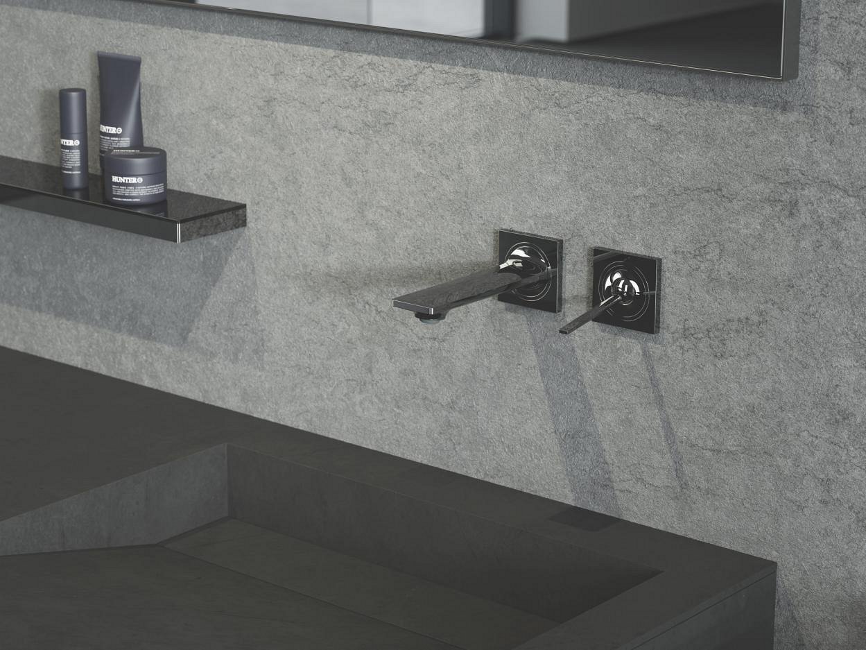 GROHE Hard Graphite – Gebürstete Oberfläche für urbane Eleganz im Bad ...