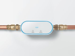 GROHE water security system including the water sensor GROHE Sense and ...