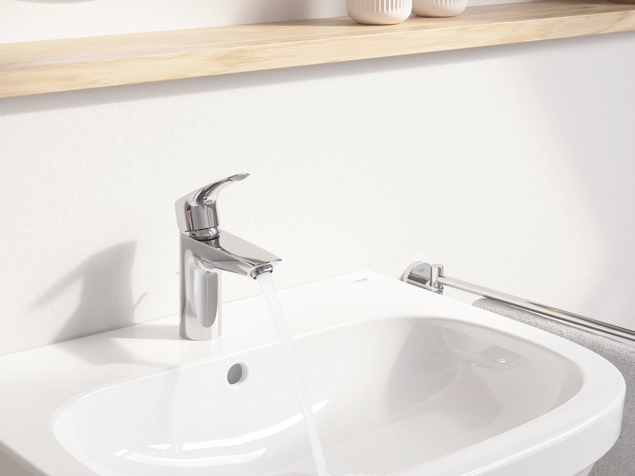 GROHE SilkMove Energy Saving | Voorkomt onnodig gebruik van warm water ...
