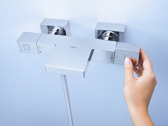 Grohtherm Cube - مُنظمّاتُ الدُّشّ الحراريّةِ - لحمّامِك | GROHE