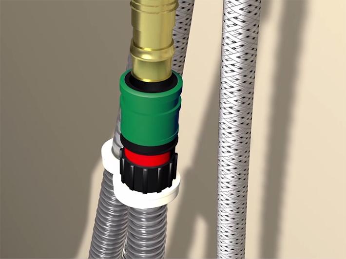 Installation guide - Install a kitchen sink mixer with a pull-out mixer ...