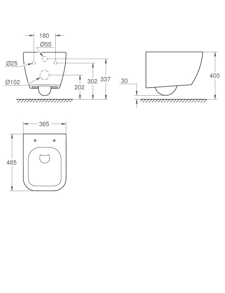 Eurocosmo Wall hung toilet | GROHE