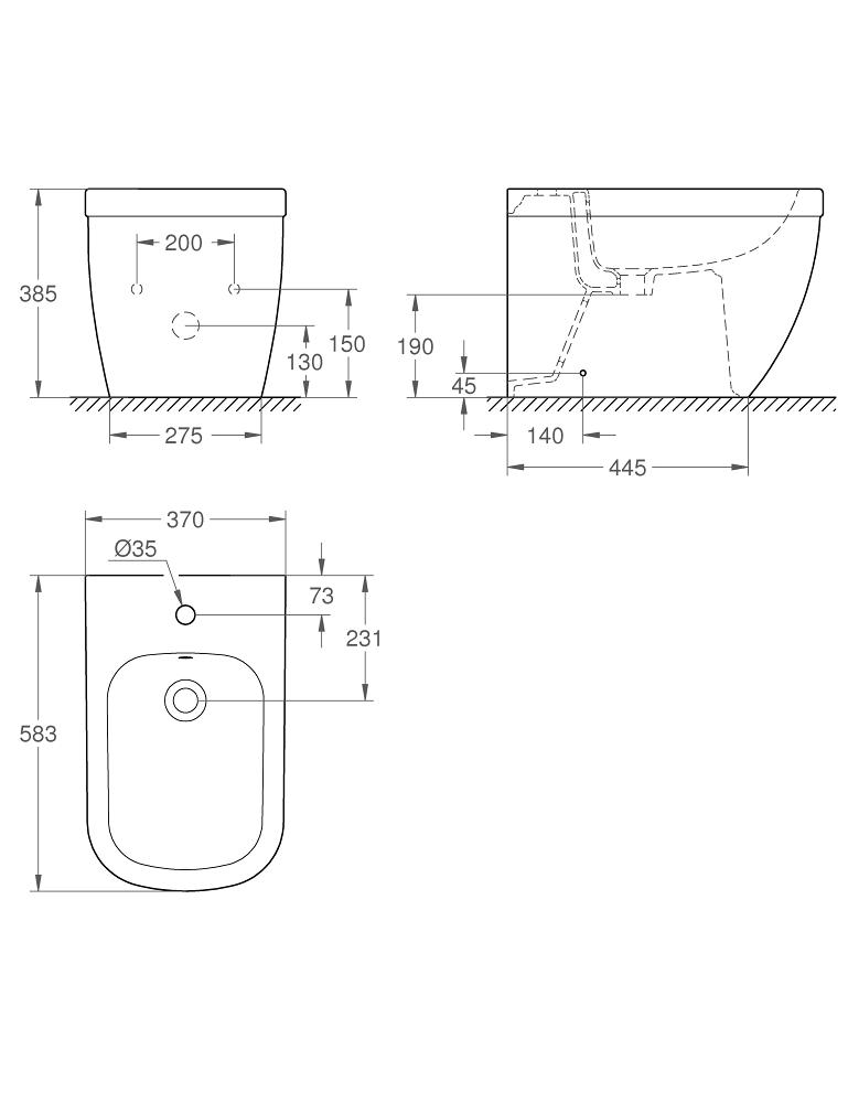 Eurosmart Floor standing bidet | GROHE 官方網站