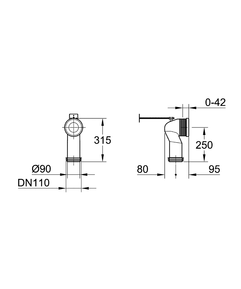 WC connection outlet | GROHE