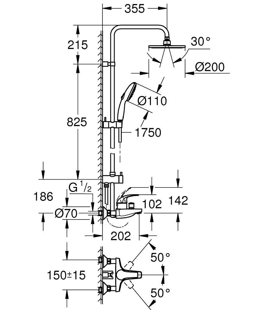 bimstore - Grohe - Shower System (2630520C)