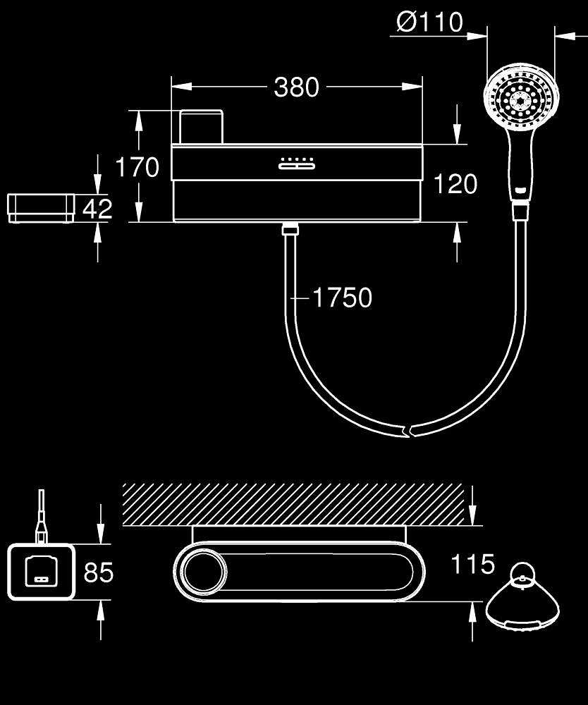 GROHE Purefoam Shower starter kit | GROHE