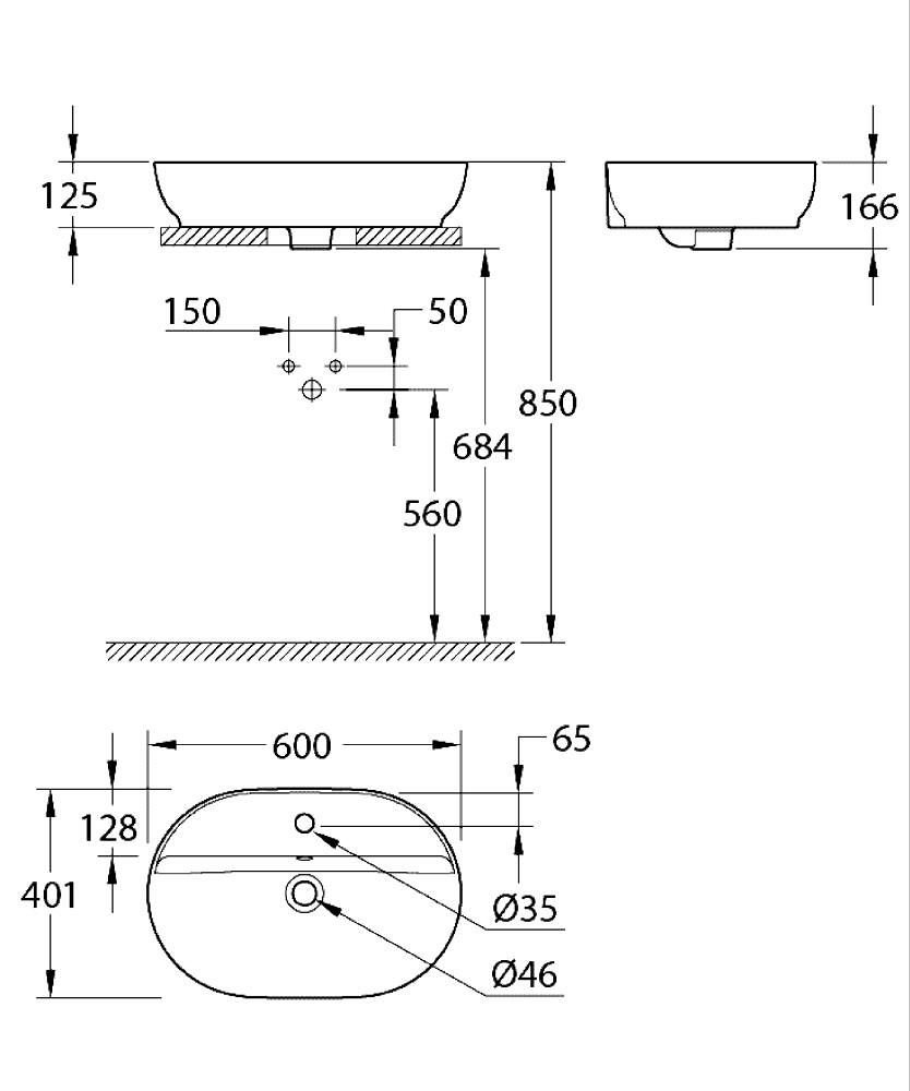 Essence Counter top basin 60 | GROHE