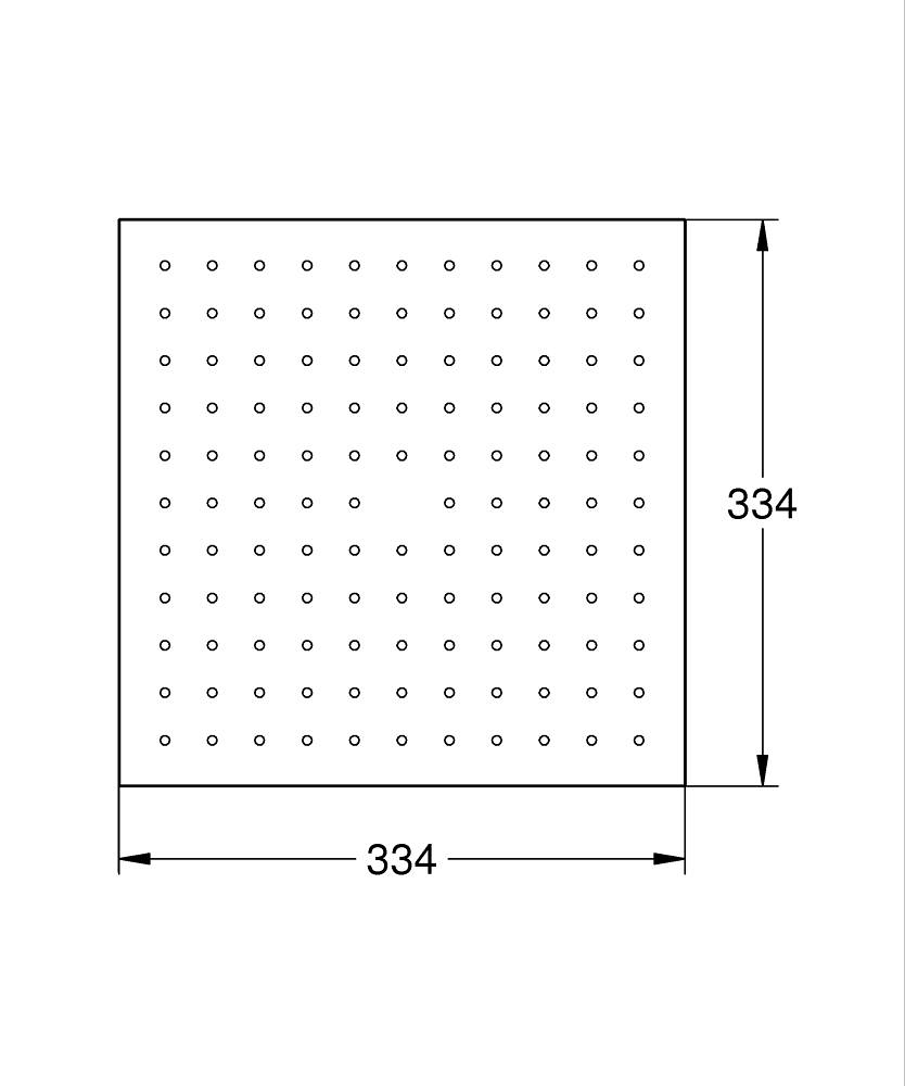 Rainshower Aqua Tiles Ceiling shower cover Mono | GROHE