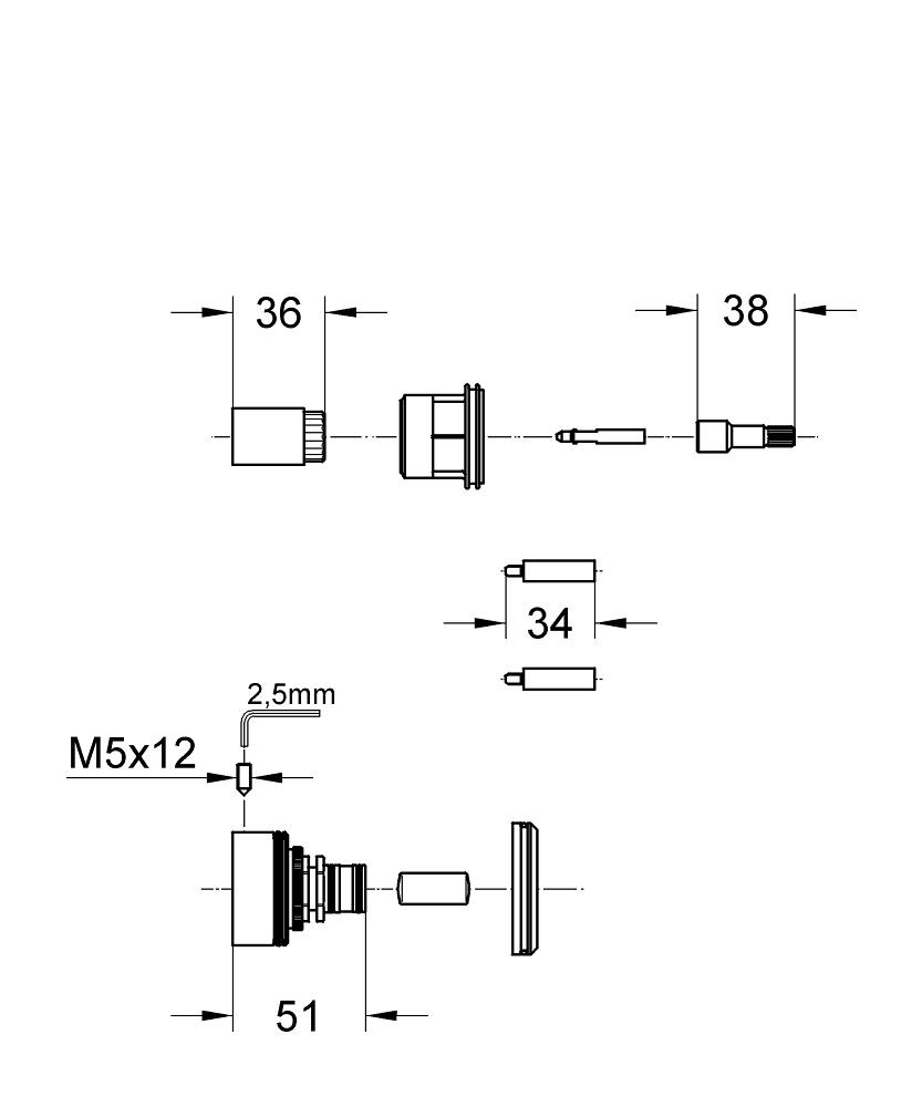 Extension-set, 27,5 mm | GROHE