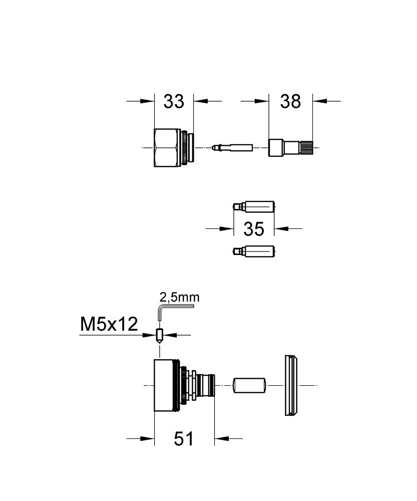 Extension-set, 27,5 mm | GROHE
