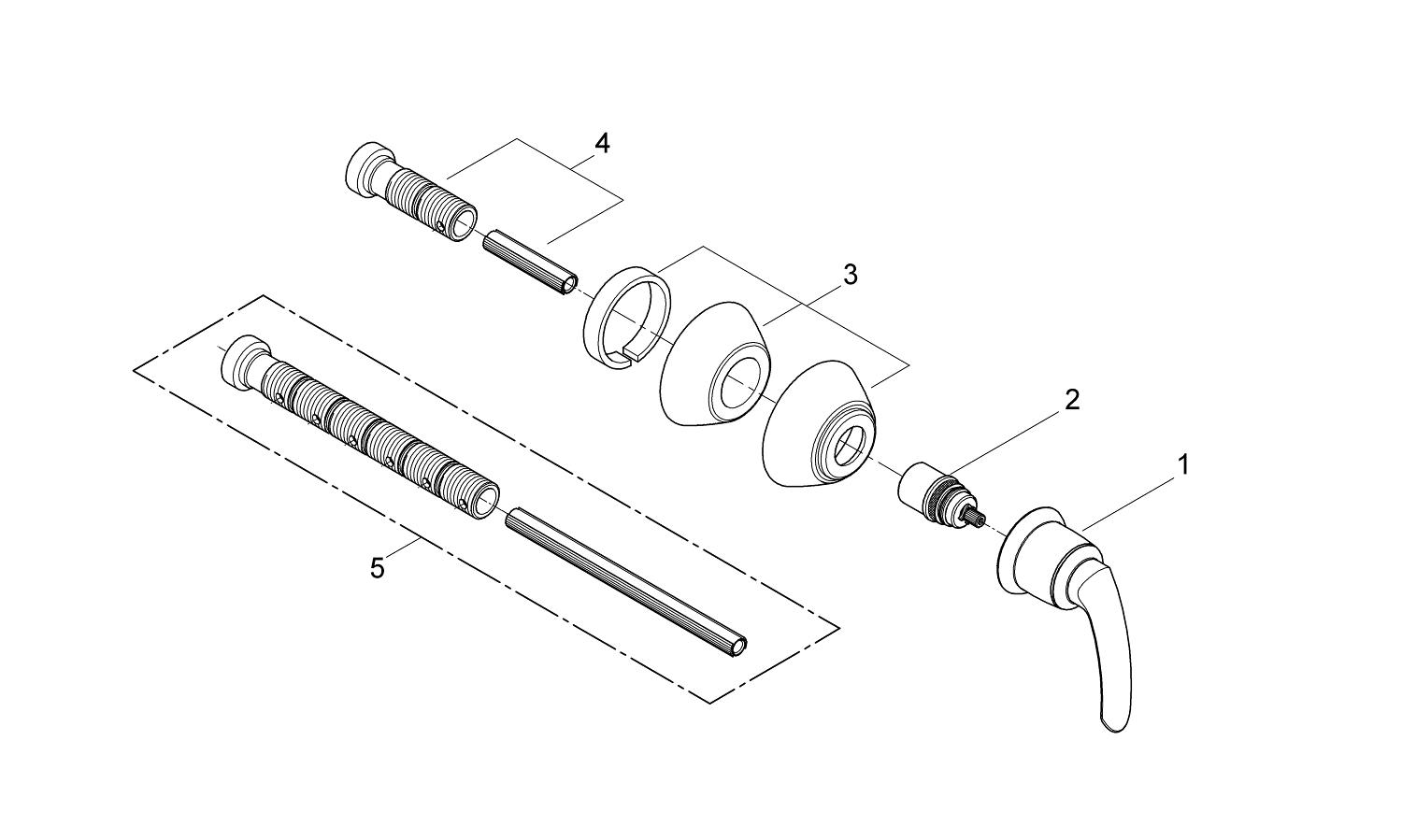 Talia Concealed valve exposed part | GROHE