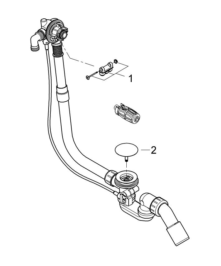 Talentofill Badvul-, afvoer- en overloopgarnituur | GROHE