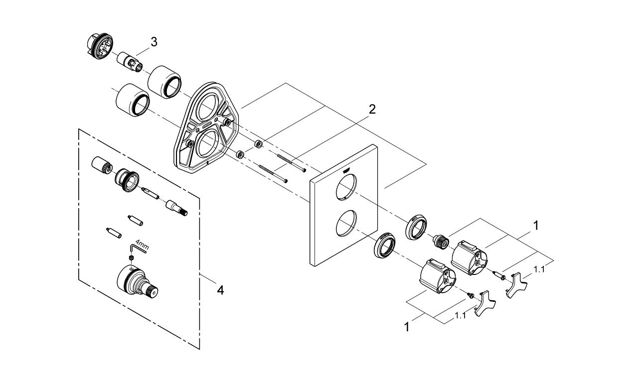 Allure Thermostatic shower mixer | GROHE 官方網站