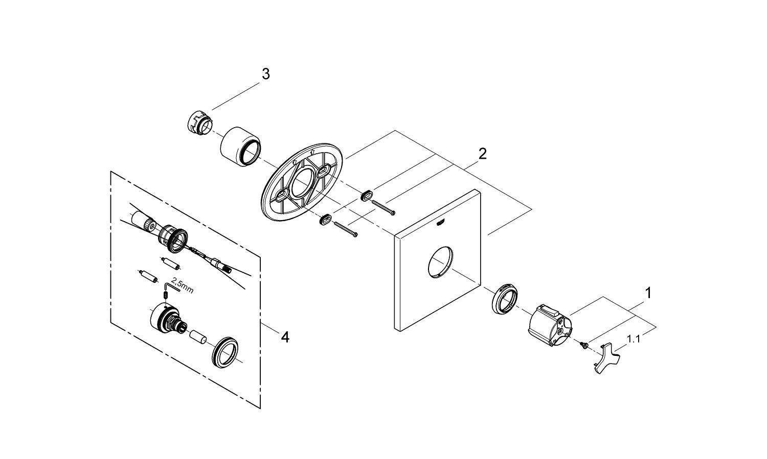 Allure Central thermostatic mixer | GROHE