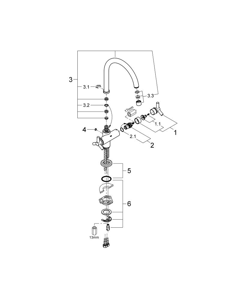 雅欧 单孔洗槽盆混合龙头 | 德国高仪中国官方网站