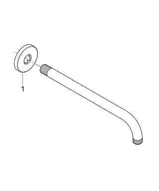 Rainshower Shower arm 286 mm | GROHE