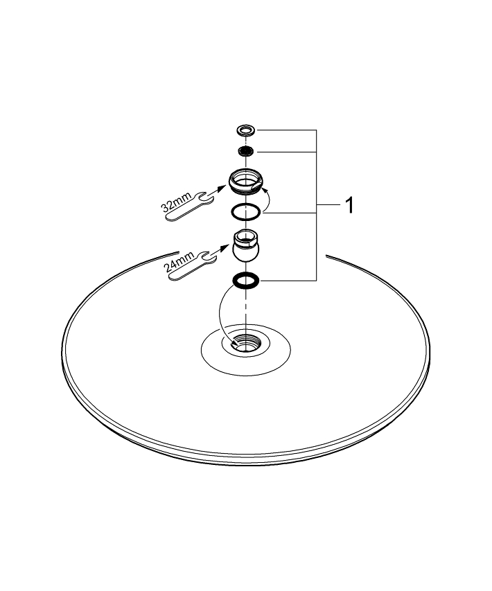 Rainshower Cosmopolitan 400 Head shower 1 spray | GROHE