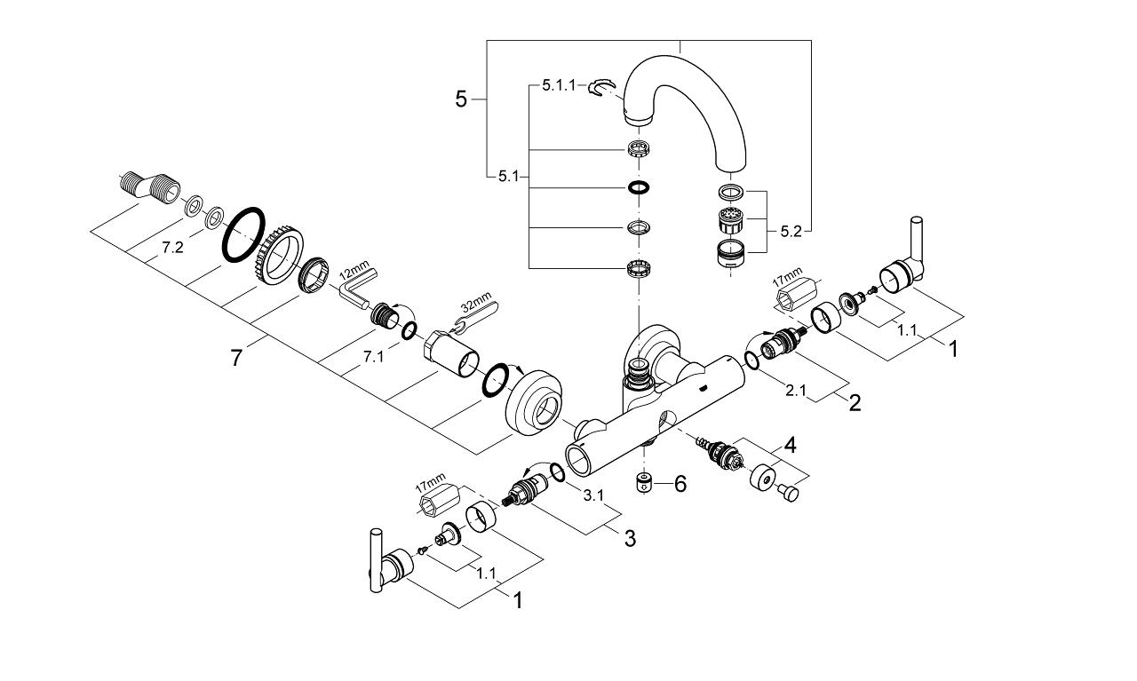 Atrio Bath mixer 1/2″ | GROHE 官方網站
