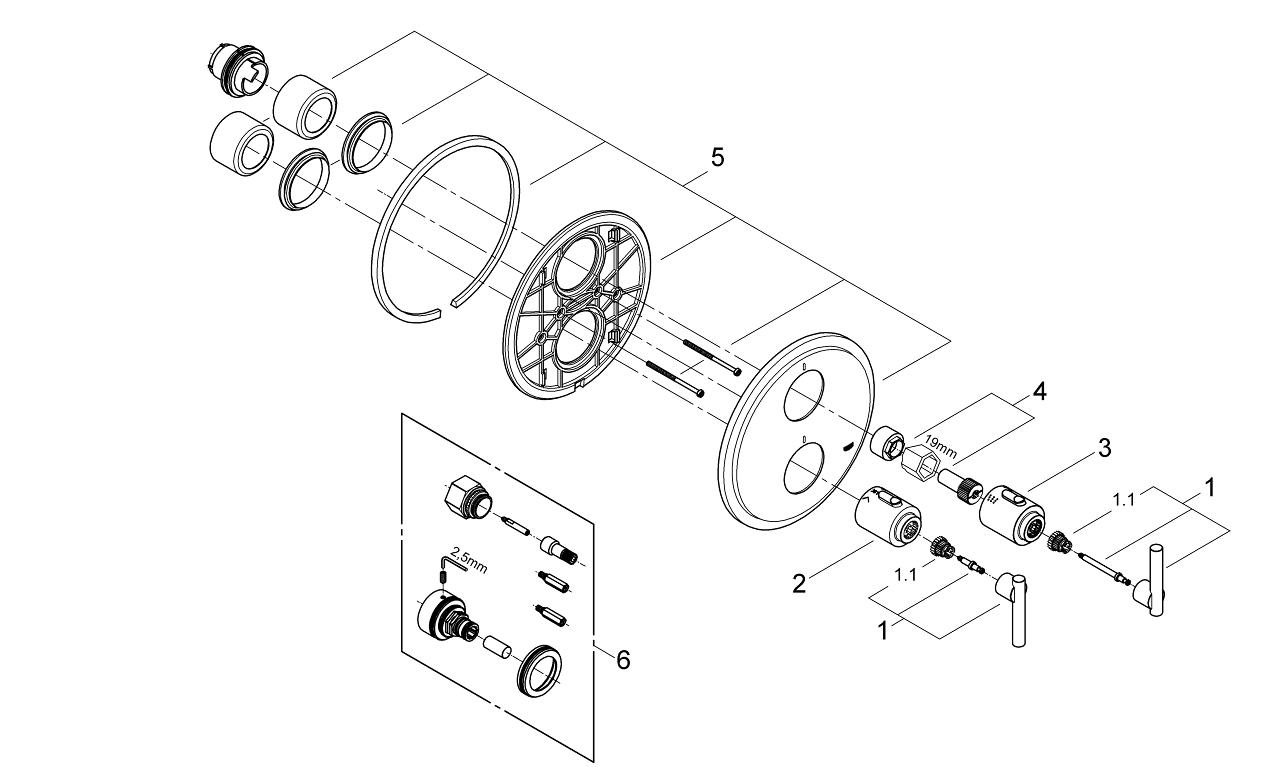 Atrio Thermostat bath/shower mixer | GROHE