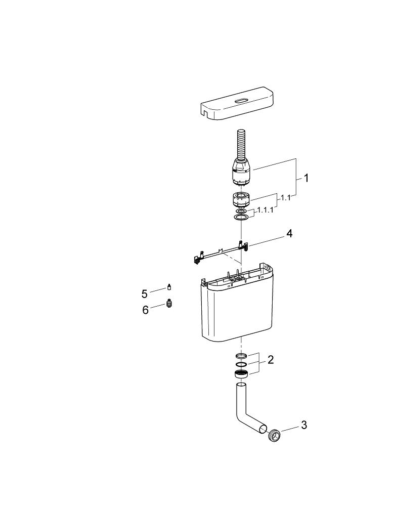 Concealed flushing cistern, 6 l | GROHE
