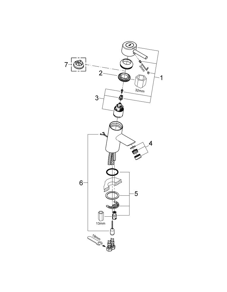 Concetto Single-lever basin mixer 1/2″ | GROHE 官方網站