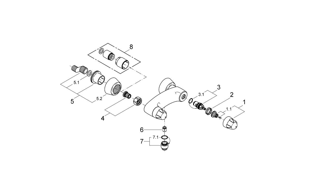 Talia Shower mixer 1/2″ | GROHE 官方網站
