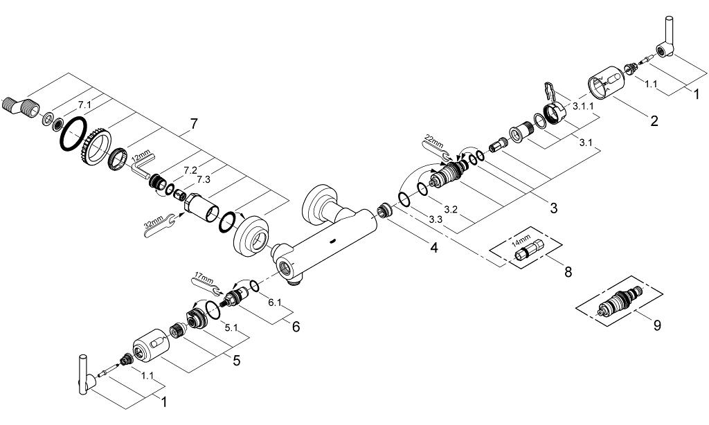 Atrio Thermostat shower mixer | GROHE