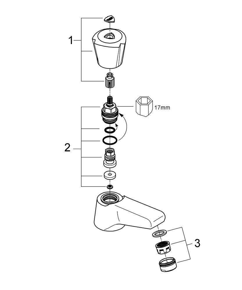 Costa Trend Standhane, 1/2″ | GROHE