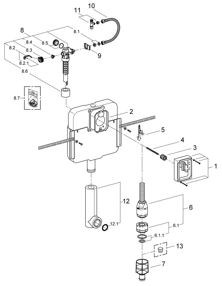 Flushing cistern for WC | GROHE 官方網站