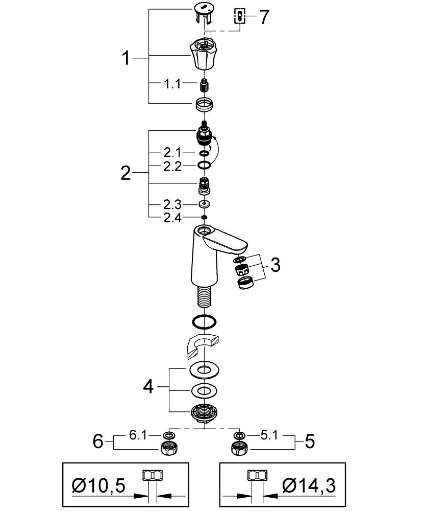 Costa Standventil, 1/2″ | GROHE