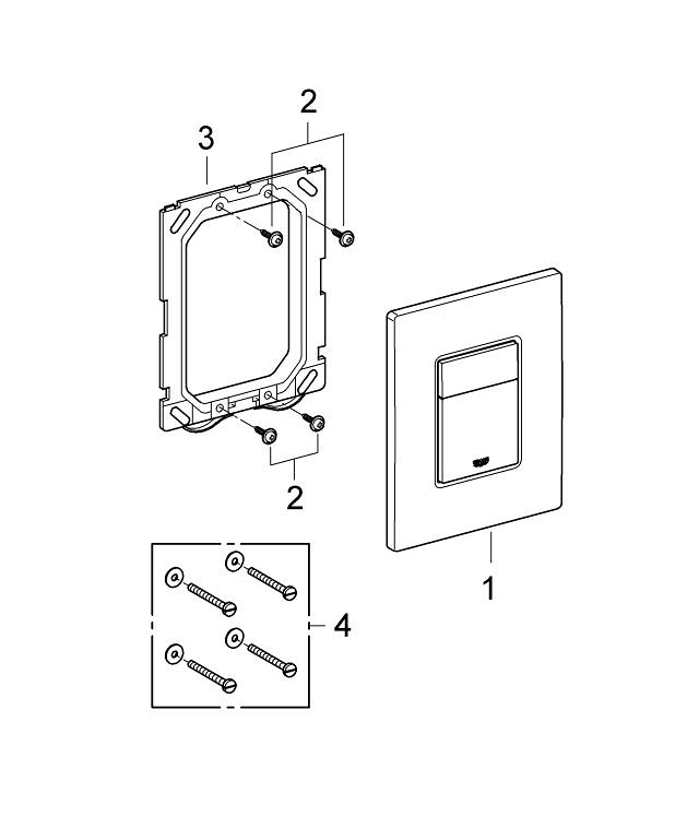 Skate Cosmopolitan Flush plate | GROHE