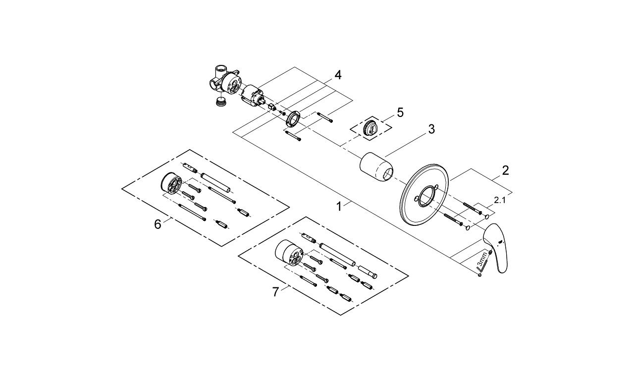 Euroeco Single-lever shower mixer | GROHE 官方網站