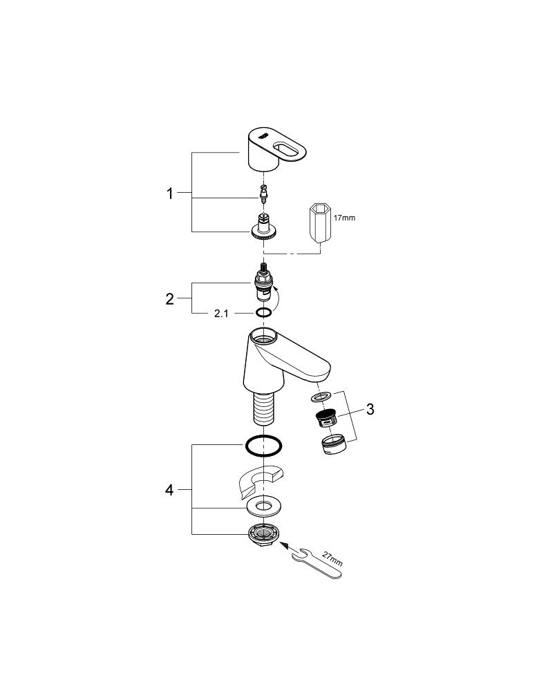 BauLoop Pillar tap 1/2″ | GROHE 官方網站