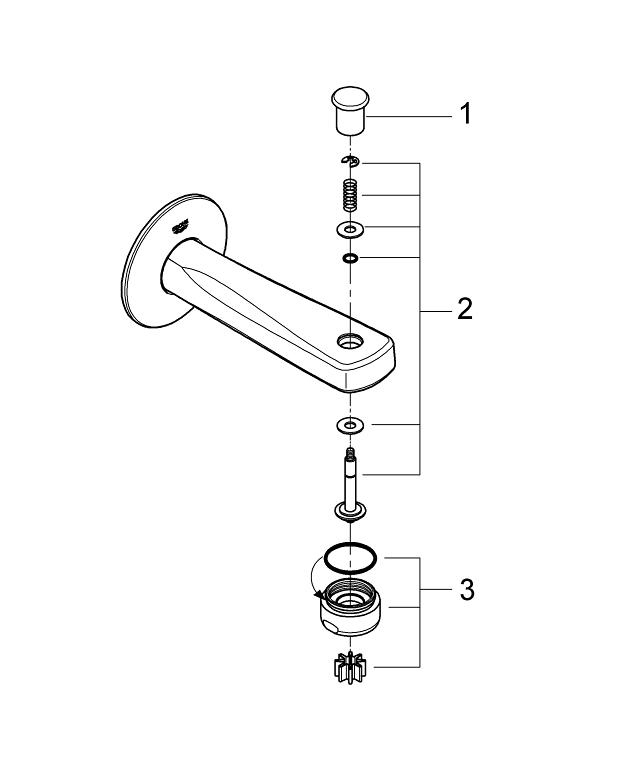 BauContemporary Bath spout | GROHE
