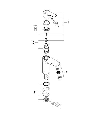 BauEdge Pillar tap | GROHE