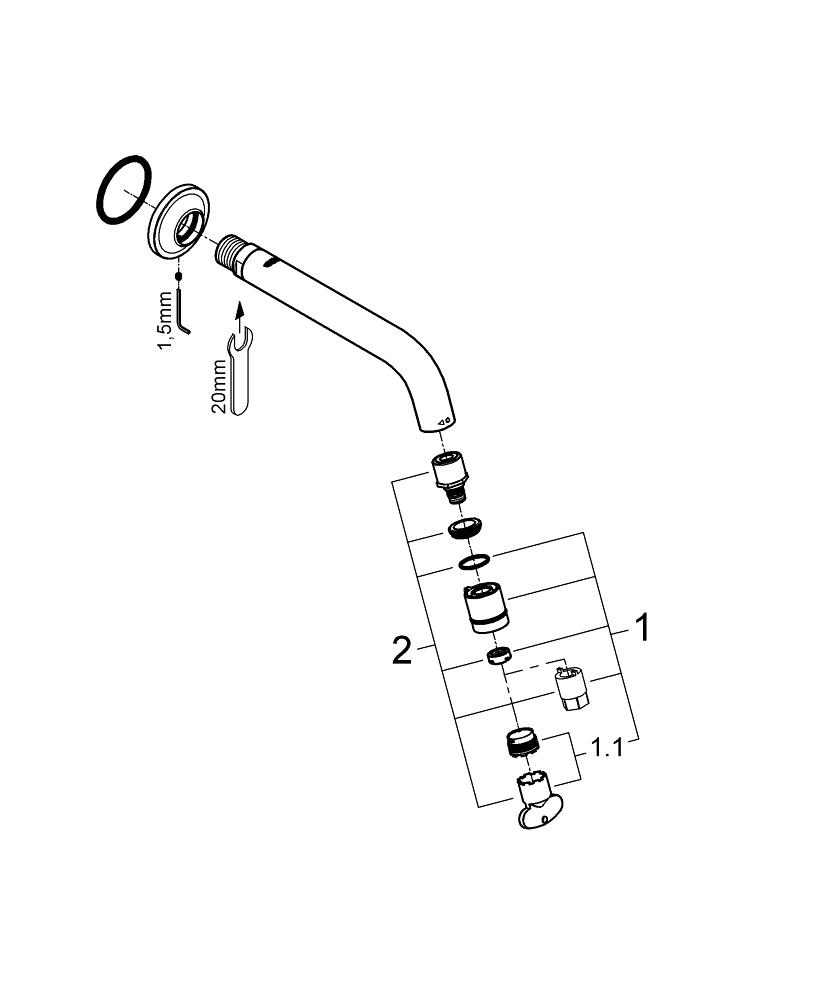 Universal wall-mounted tap 1/2″ | GROHE