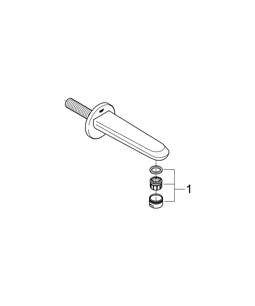 Eurodisc Cosmopolitan Bath spout | GROHE