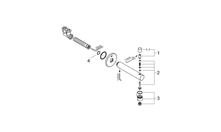 Concetto Bath spout with diverter | GROHE