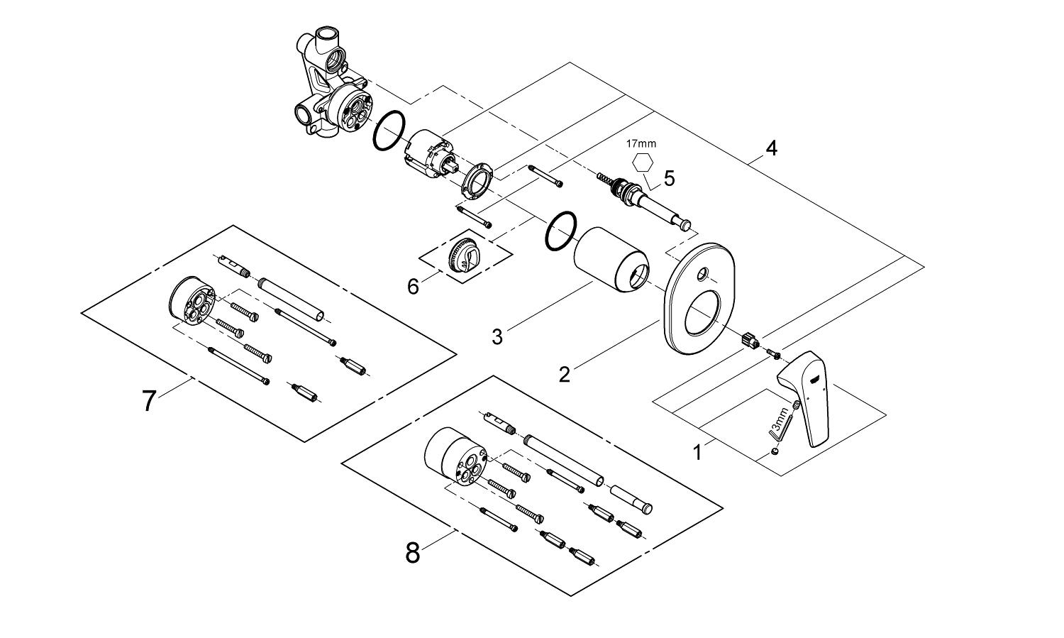 BauFlow Single-lever bath/shower mixer | GROHE