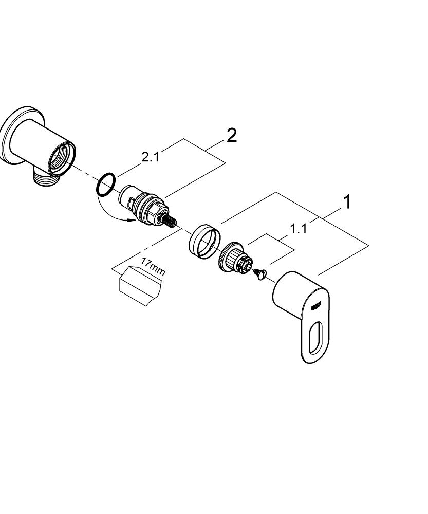 BauLoop Shower valve 1/2″ | GROHE
