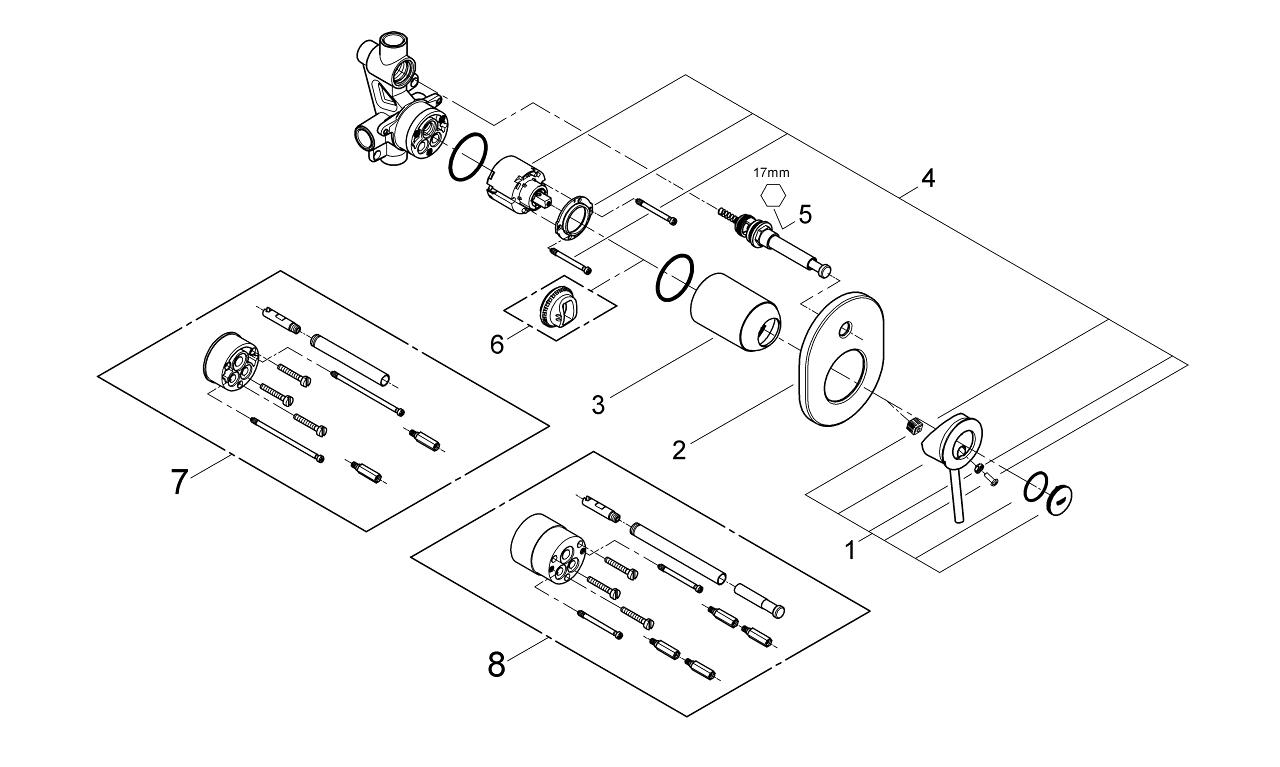 BauClassic Single-lever bath mixer | GROHE