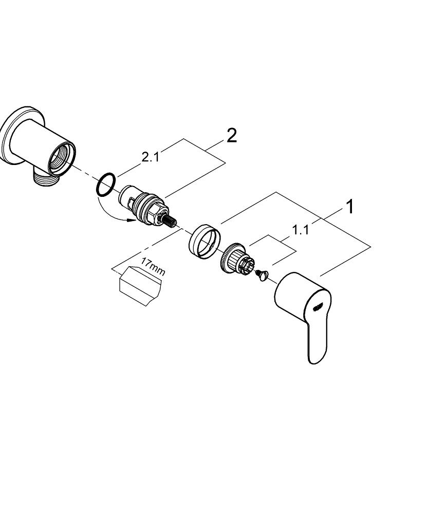 BauEdge Shower valve 1/2″ | GROHE