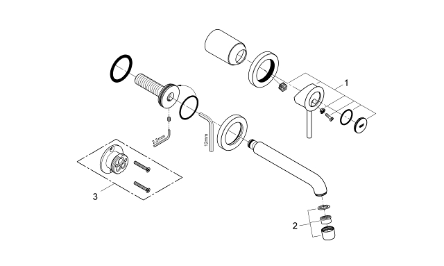 GROHE BauClassic 2-hole basin mixer | GROHE