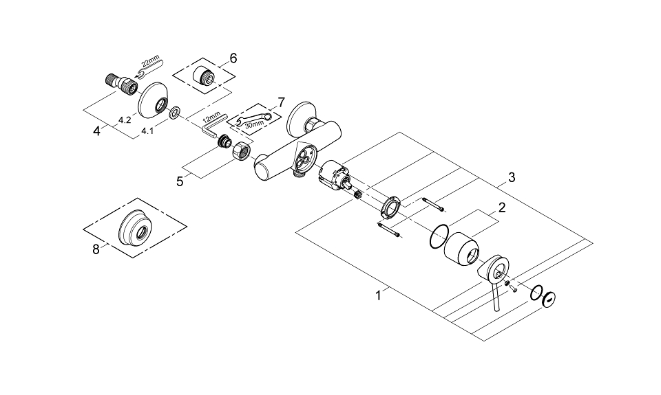 GROHE BauClassic Single-lever shower mixer | GROHE