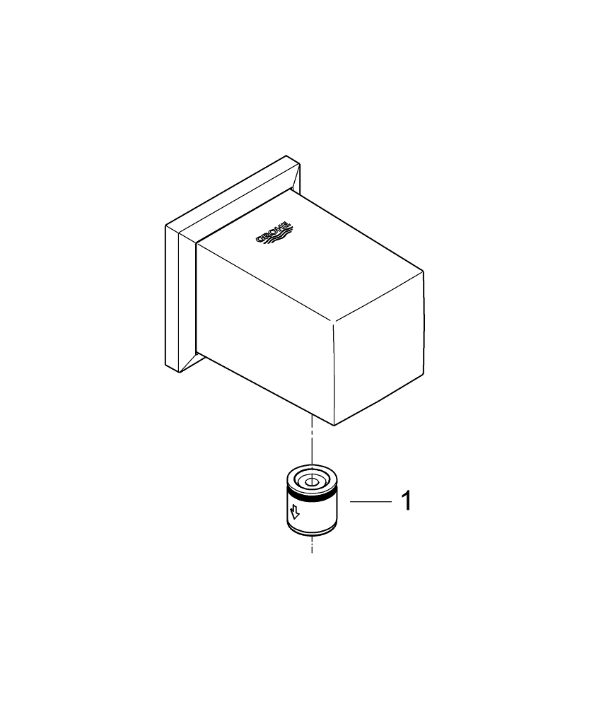 Allure Brilliant Shower outlet elbow, 1/2″ | GROHE