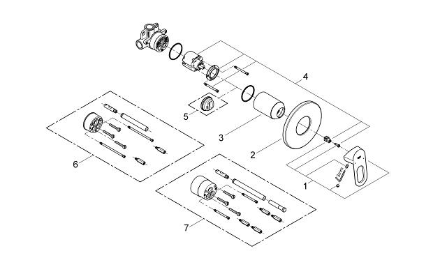 BauLoop Single-lever shower mixer | GROHE