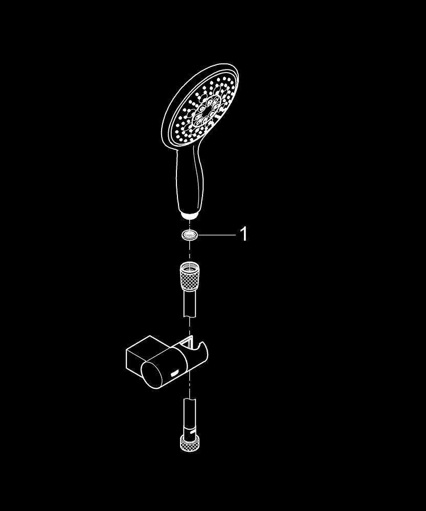 Power&Soul 130 Wall holder set 4+ sprays | GROHE