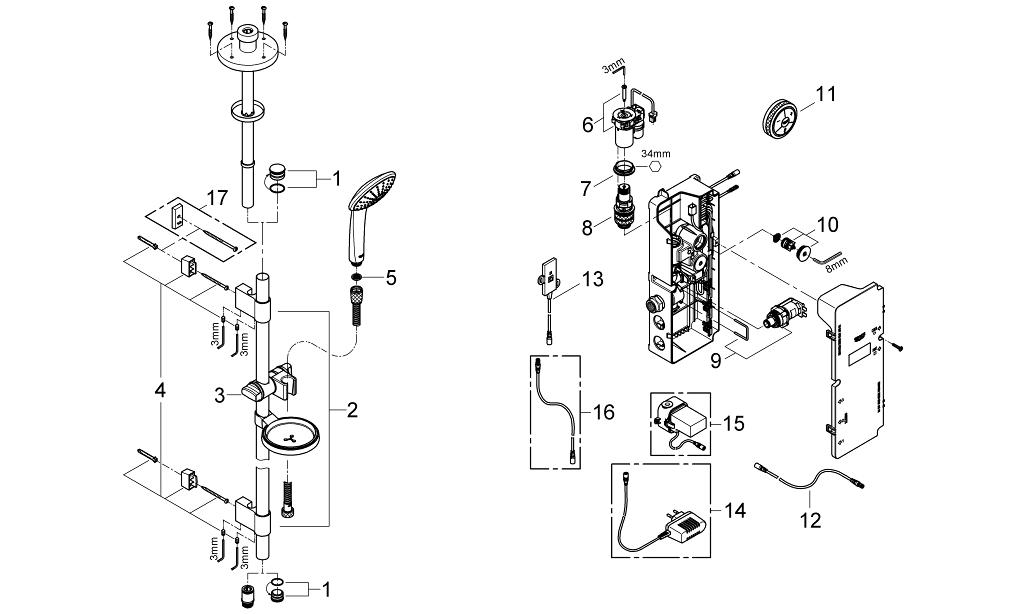 Euphoria F-digital Shower set | GROHE 官方網站